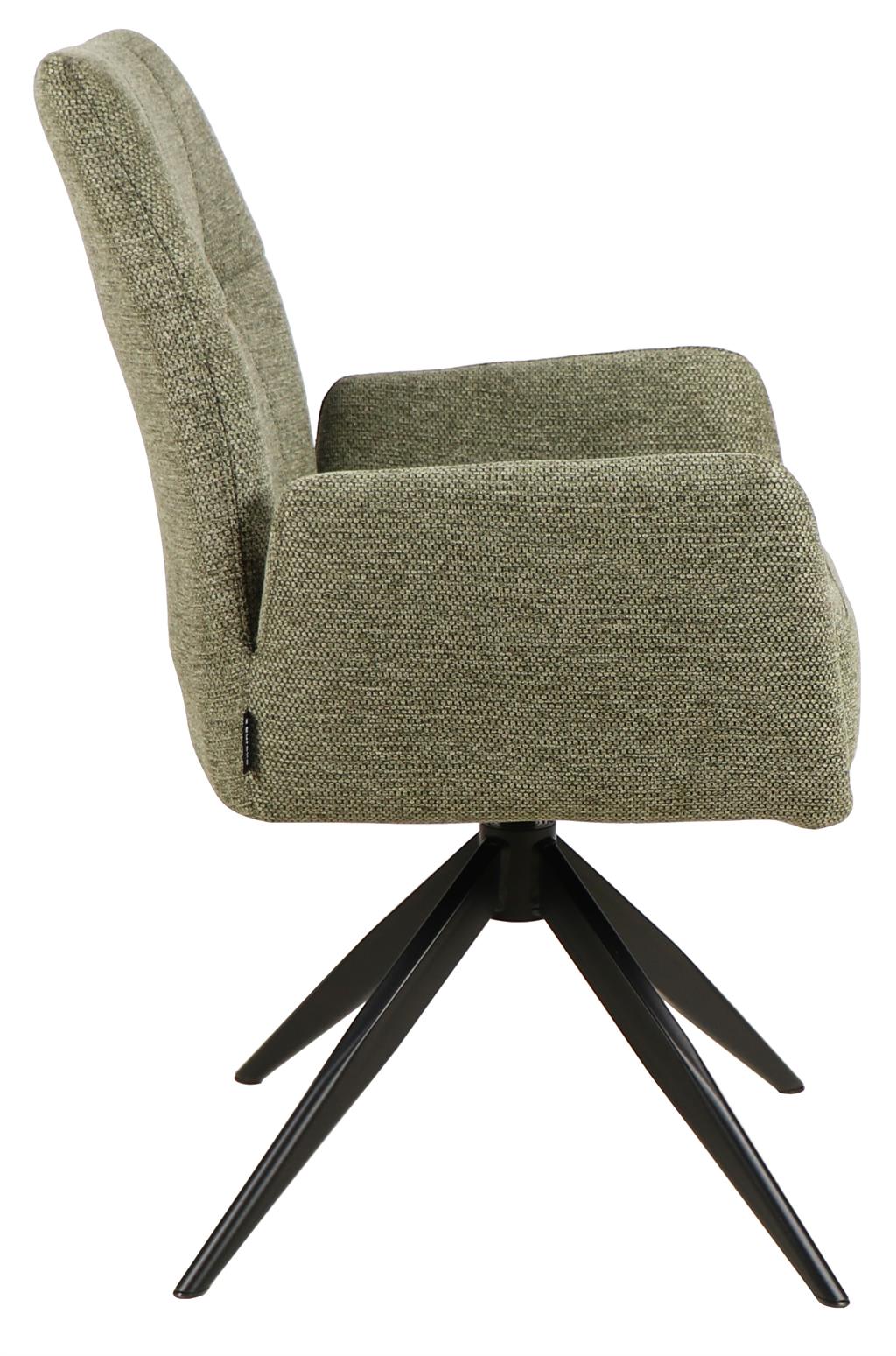 Tone spisestol m/sving Style 355 Grønn, pocketfjærer - Eureka Møbler AS